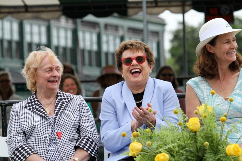 Hall of Famers Peachy Kellmeyer, Billie Jean King, Pam Shriver ...