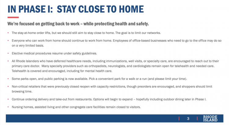 Reopening RI: Raimondo details Phase 1 plan to reopen Rhode Island's ...