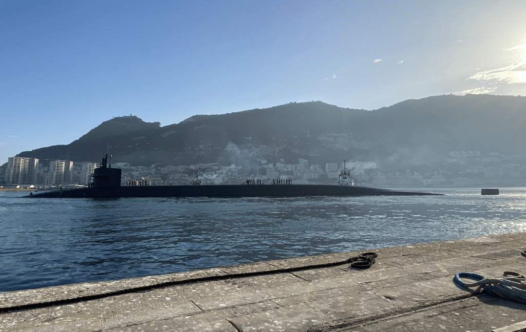 Rhode Island's namesake ship, USS Rhode Island, arrives in Gibraltar ...