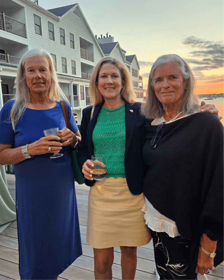 Anne Burke, the Honorable Amy Rice, and Sheila Dunn - Newport Buzz