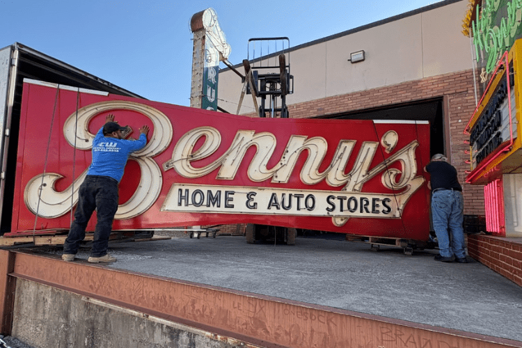 Beloved Benny’s Sign Gets New Life at American Sign Museum - Newport Buzz