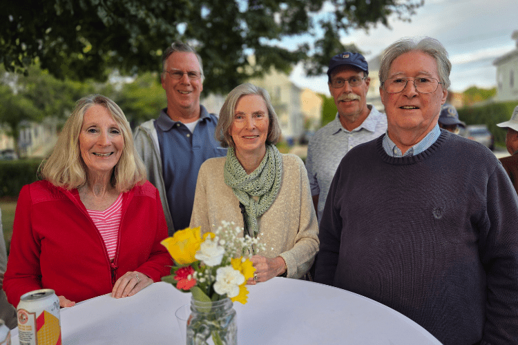 Beth and David Kilmer, Catherine Sheehan, Frank Bryer, and Dick Sheehan ...