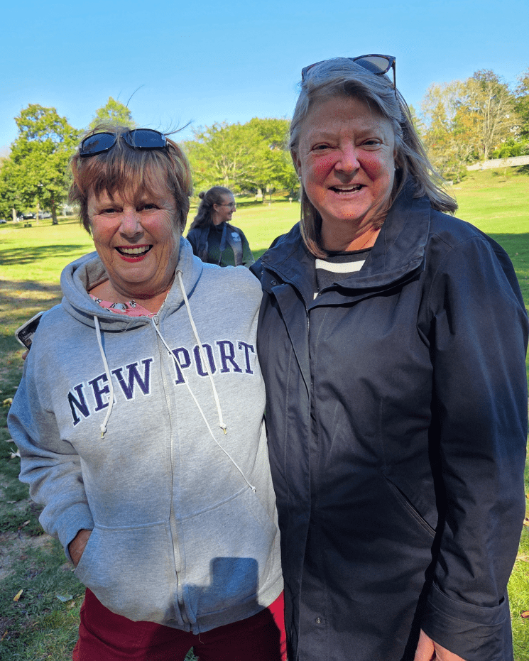 Cindy Cunningham and NTC board member Kathy Weathers - Newport Buzz