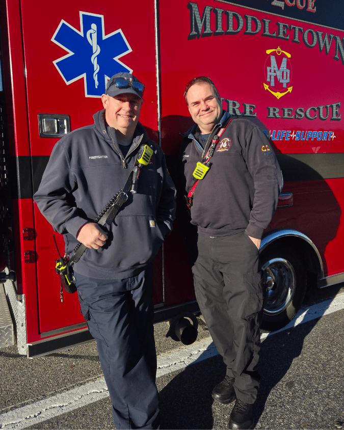 MPD’s Frank Rosa and Battalion Chief Bill Homer - Newport Buzz